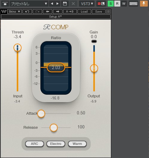 Waves Renaissance Compressorの使い方