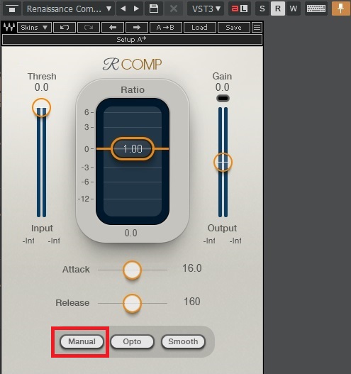 Waves Renaissance Compressorの使い方